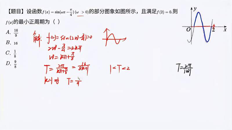 高中数学:三角函数图像和性质基础