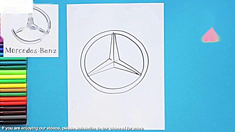 如何绘制梅赛德斯奔驰标志
