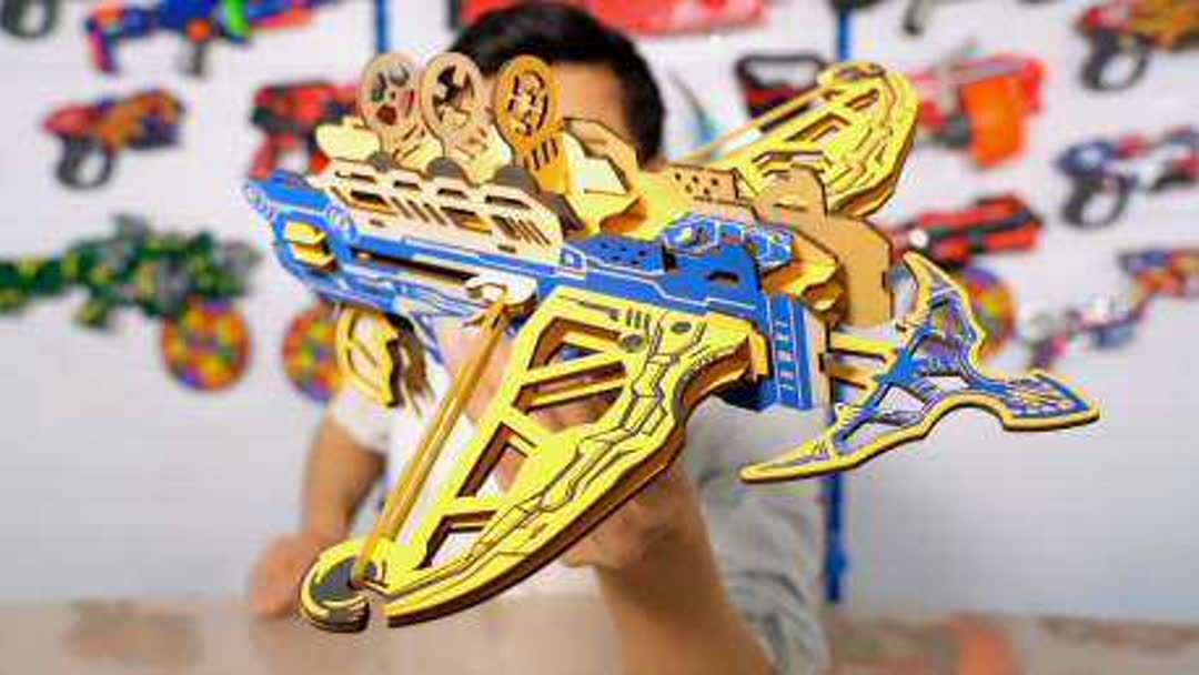 木质版寒风冰雪弩怎么样?好好的一把弓箭,硬是被我玩成了弹弓