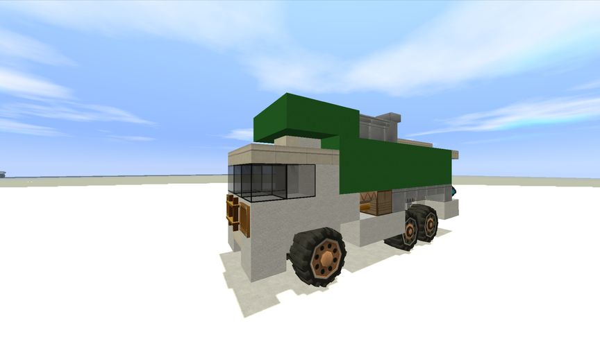 迷你世界 一房一厅的豪华房车 带着好基友一起旅游