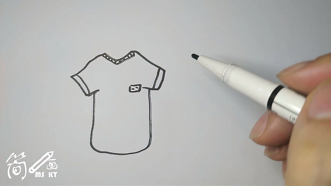 简笔画:男孩夏天(服装)