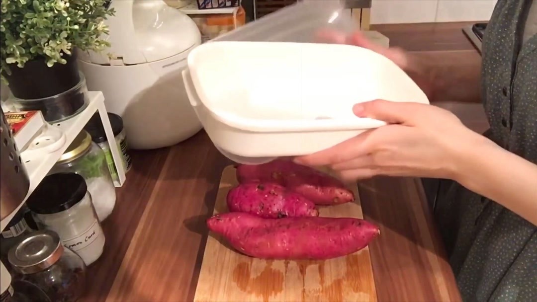 便当常备菜,甜红薯的制作方法_1