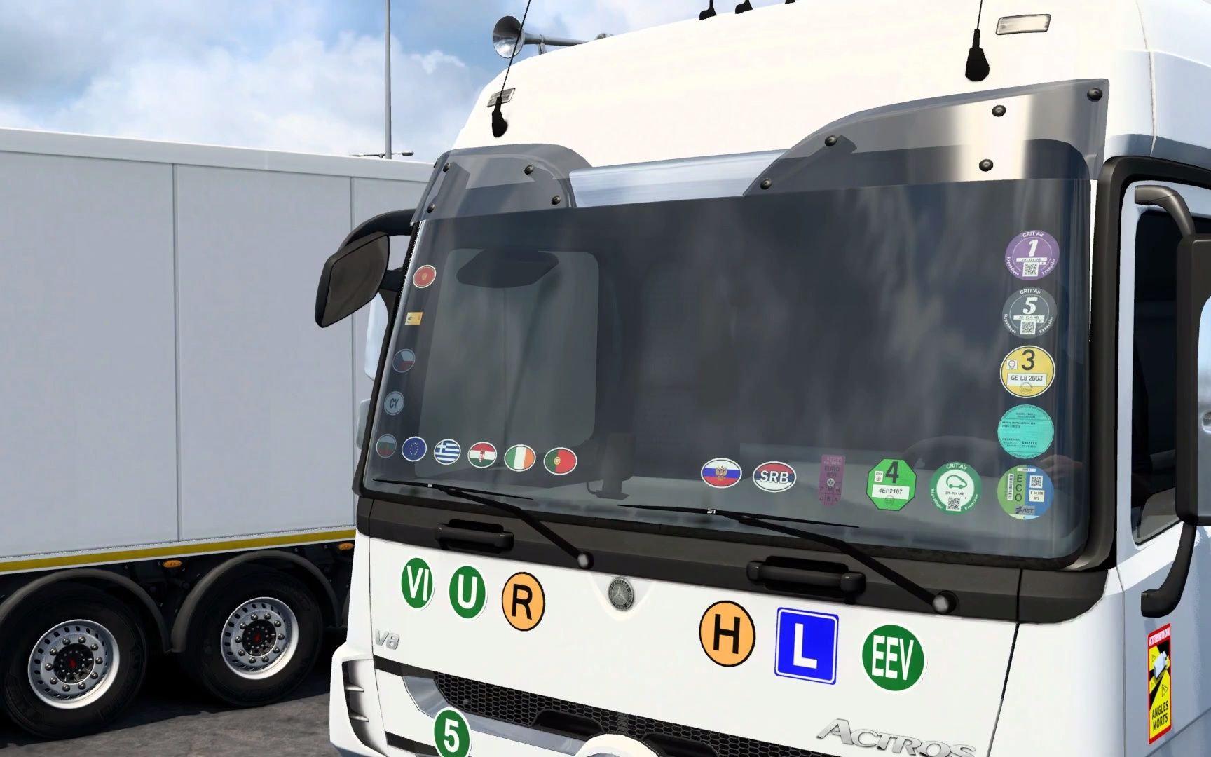 欧卡2Mod:更新!卡车和拖车上的标志!Signs On Your Truck _ Trailer v1.0...