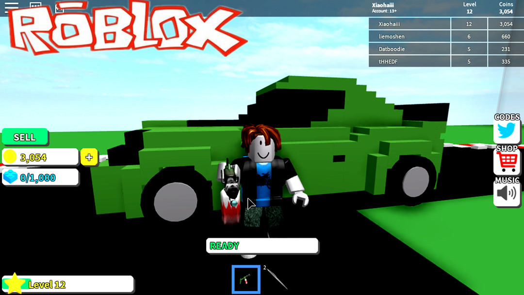 Roblox摧毁城市模拟器:背上火箭炮炸兰博基尼ep34