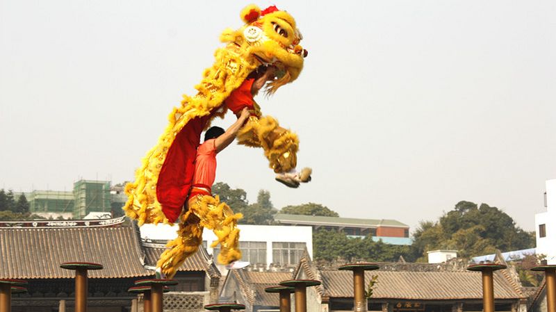 民间最传统的舞狮,建议好的文化不要丢