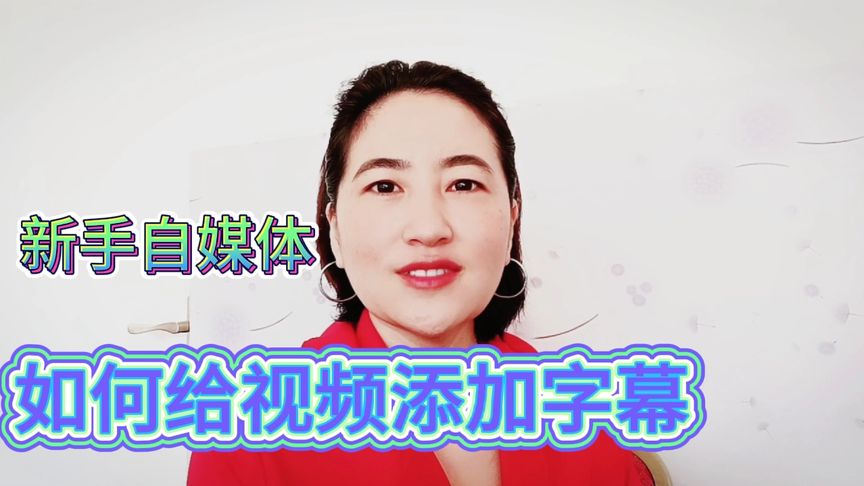 新手自媒体,如何给视频添加字幕