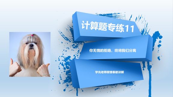 高三物理计算题专练11:你的无情拒绝,终将我们分离!