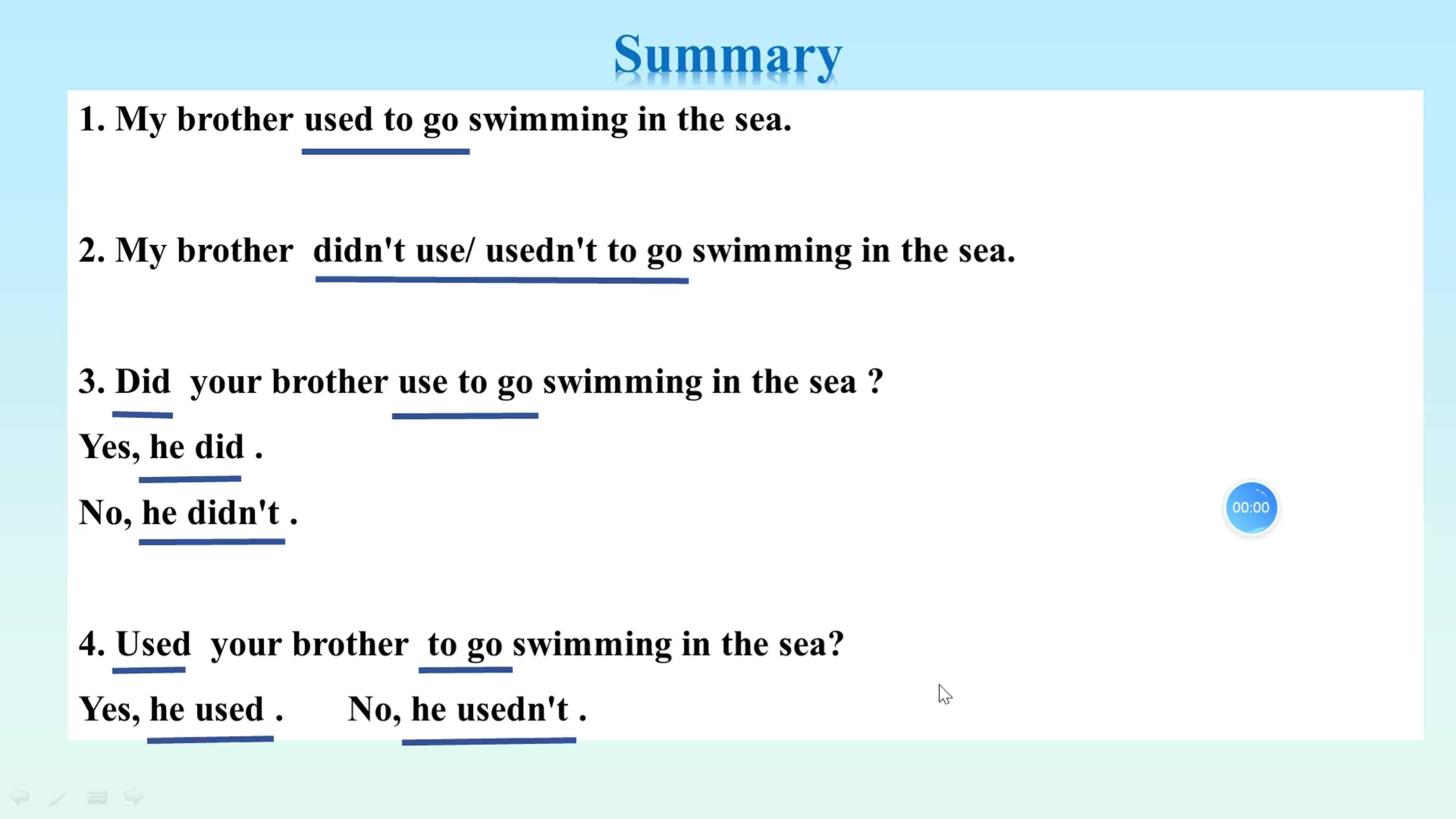 used to do怎么用?老师讲得对吗?够详细