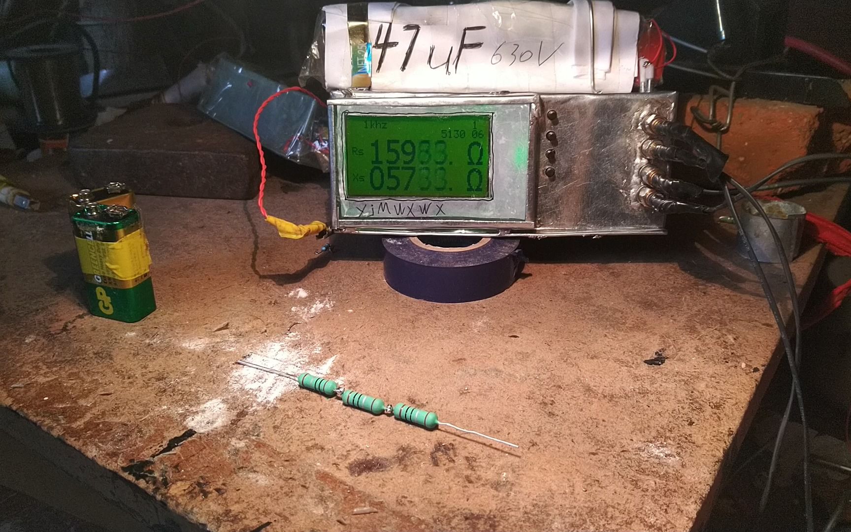 自制电池内阻仪自动量程测试