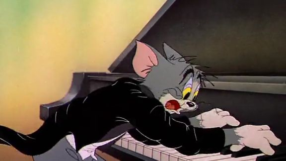 猫和老鼠:看汤姆和杰瑞多有才,边打架还能把钢琴演奏的这么好!