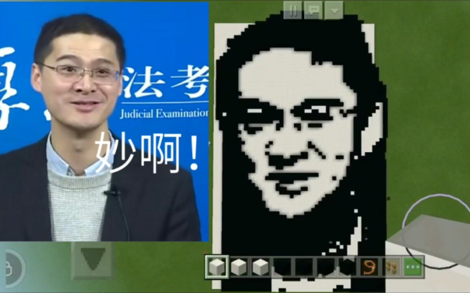 【罗翔】用我的世界还原一个罗翔老师|太经典了