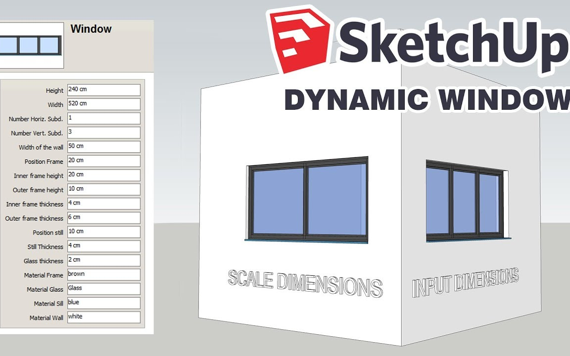 bim信息的获取方式 sketchup 参数化动态组件