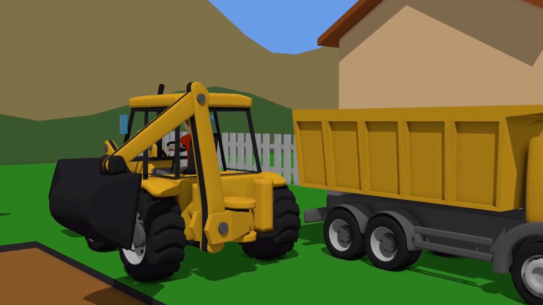 挖掘机 第2集 施工的推土机