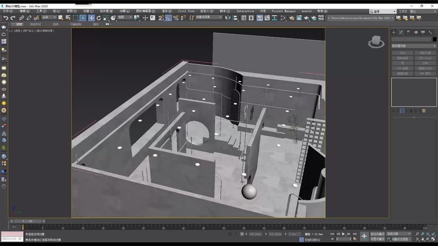 服装展厅3D模型优化