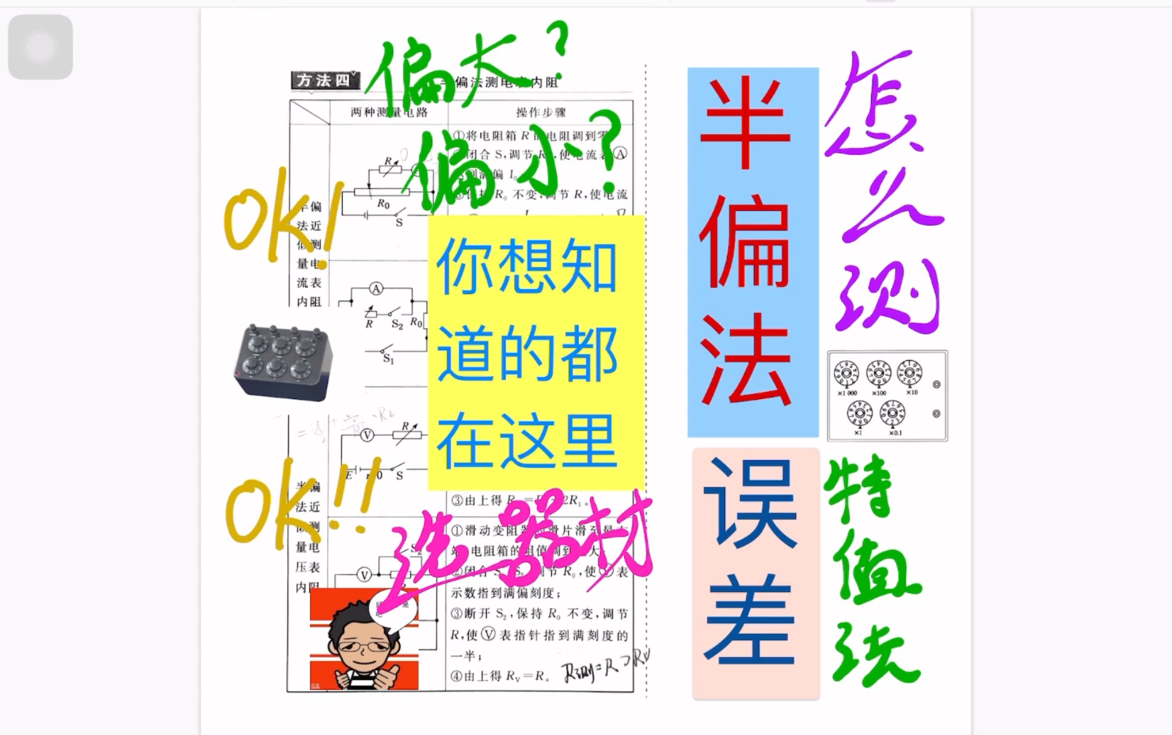 【小高老师】半偏法测电阻(1/4)
