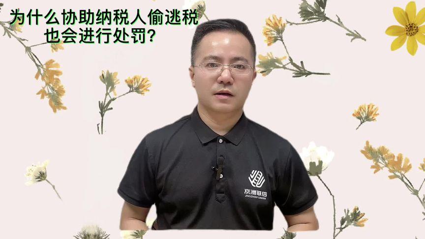 为什么协助纳税人偷逃税也会进行处罚?