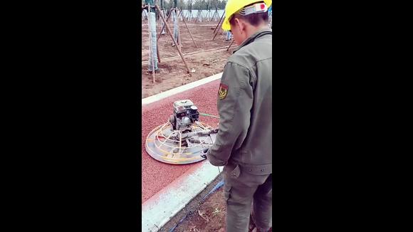 专业彩色透水混凝土面层施工