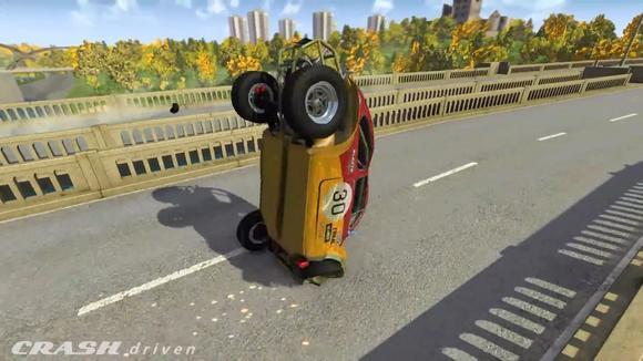 游戏测试 | 模拟高速下的交通事故 正常行驶遇见飞来横祸