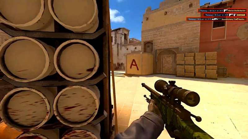 CSGO:外国主播瞬狙击杀镜头,看起来像外挂