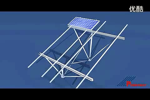 保威地锚栓--太阳能光伏支架安装动画
