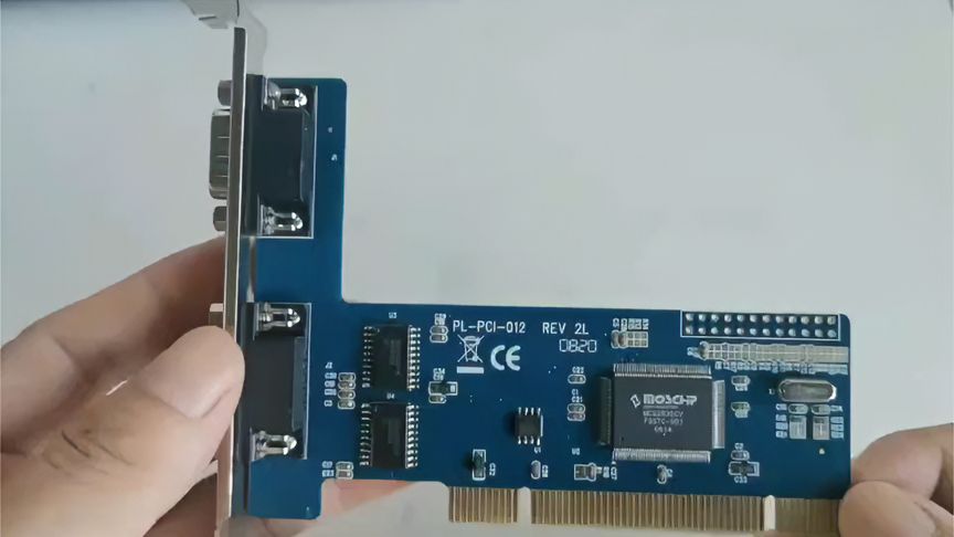 电脑主板PCI串口卡PCI转RS232串口2口com口卡DB9针串口工业级稳定