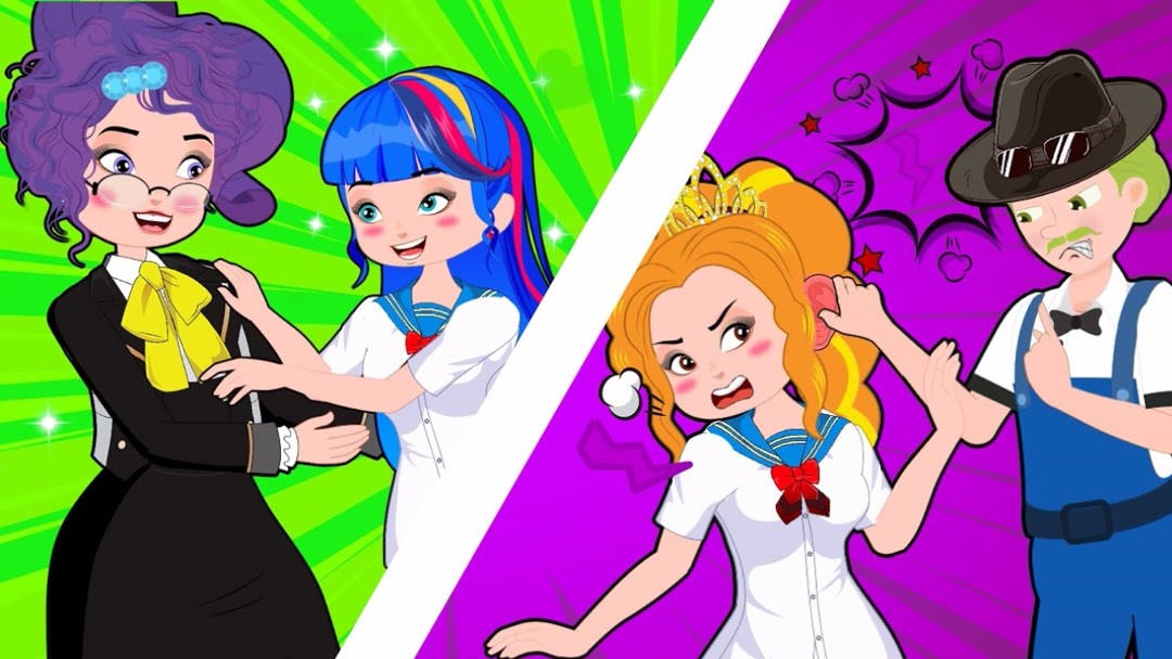 搞笑动画:好老师vs坏老师,公主王子的有趣校园生活