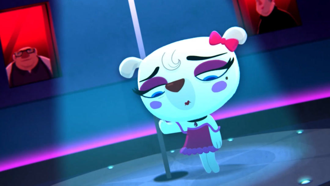 感人经典动画,为了生活小狗半夜跳起了钢管舞,弟弟知道泪奔出门