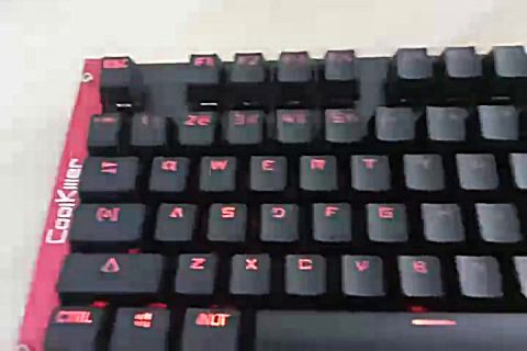 键盘自带一键电脑开机键 CK电竞 镭射轴键盘一键开机创新自主功能