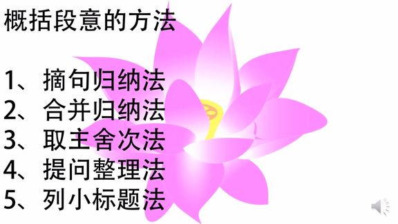 怎样归纳概括文章段意?