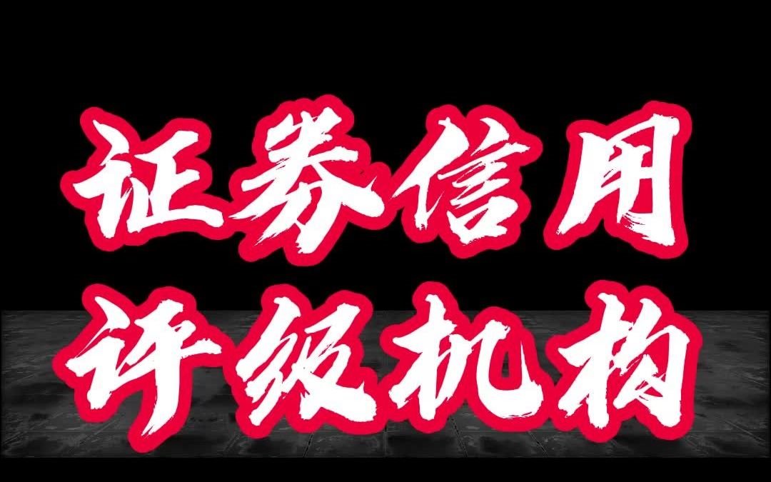 职场名侦探 第42期——证券信用评级机构