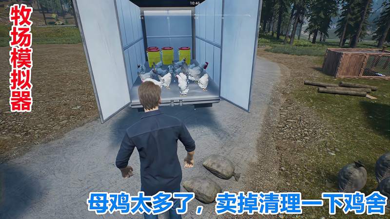 牧场模拟器Ranch Simulator：卖掉母鸡清理鸡舍，换钱买四头小猪