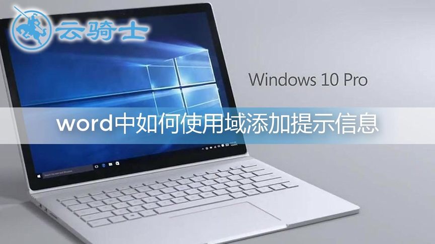 word中如何使用域添加提示信息