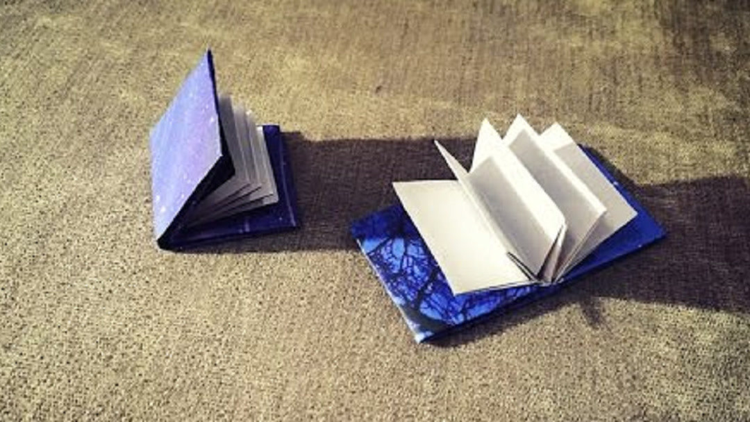 简单的小笔记本怎么折,折纸迷你小书本,DIY手工制作!
