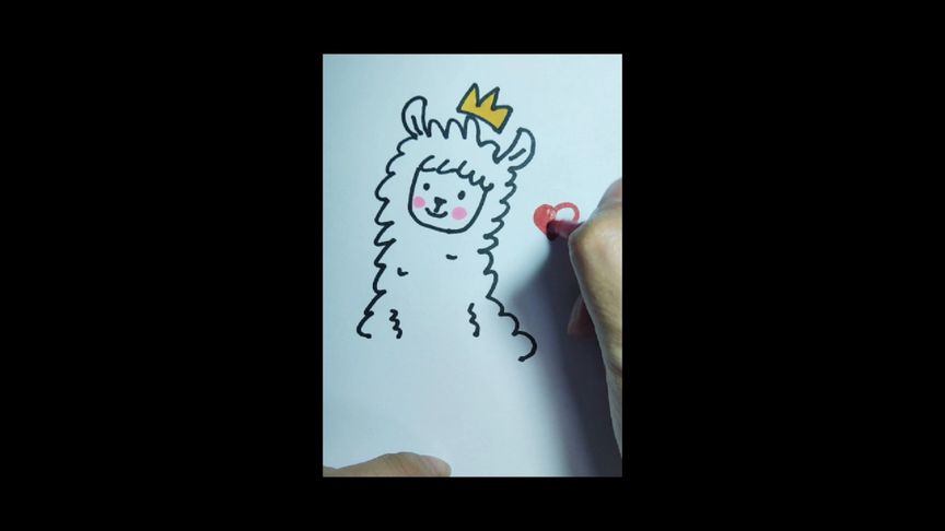 儿童简笔画ߌ�ߌ�小羊的画法ߑ�ߑ�ߑ�喜欢的朋友收藏+点赞❤...