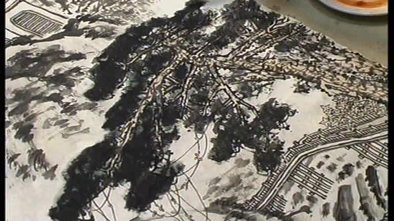 中国国画名家 界画创作代表人物高福海讲解山水画技法完整版 秋2