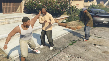GTA5:富兰克林去偷老外的超级跑车去泡妞“结果”被两个黑鬼打死了!