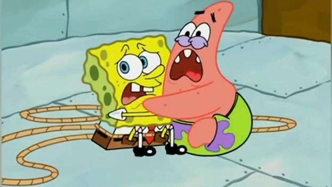 海绵宝宝和派大星竟然把痞老板的房子给炸了个精光