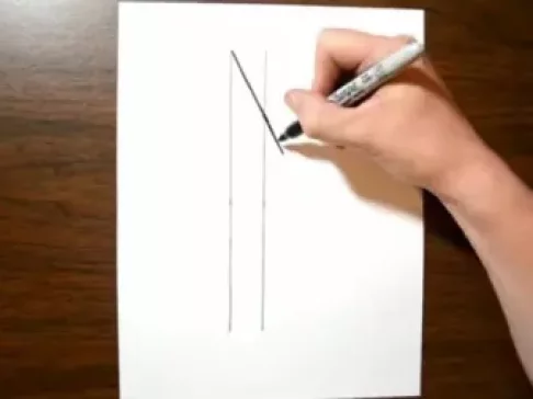 教你一个最简单的3D立体画, 没有人学不会!