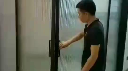 室内滑动式折叠玻璃门隔断