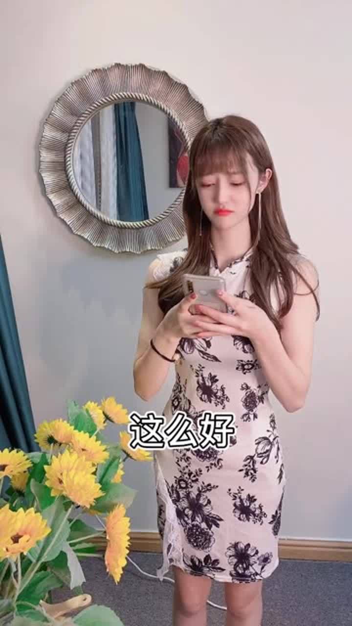 这是谁家老公啊?这么好 旗袍秀 旗袍 戏精