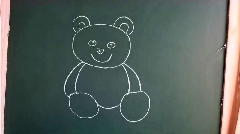 可爱小熊简笔画,快点看过来