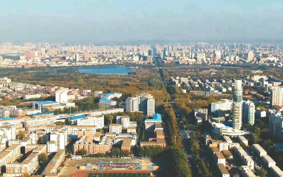 [航拍长春]亚泰大街向西拉距5.5km至长春南站