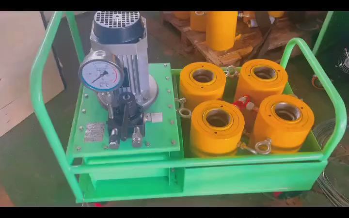 电动液压板换扳手 板式换热器拆卸扳手 一拖四夹紧器 小型便携式液压...