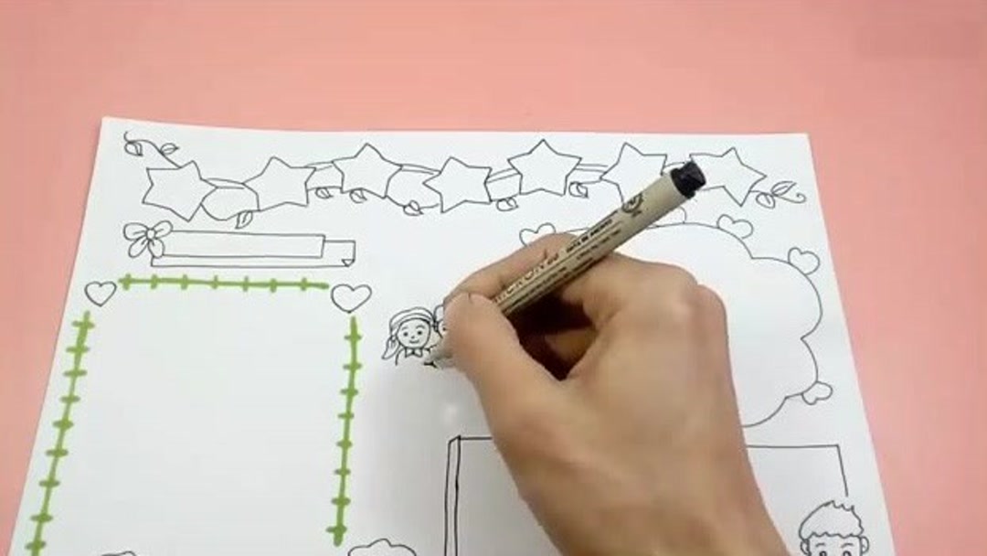 手把手教你画简单又美观的安全知识手抄报, 这学期再也不用发愁