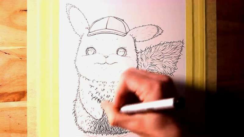 还以为随便画画，几秒后直接把我看愣了，好萌的皮卡丘！