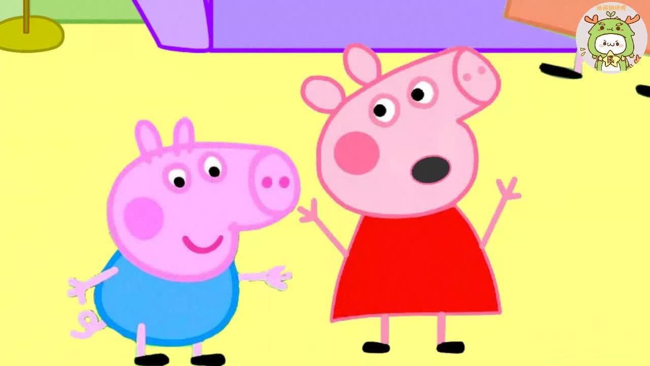 下雨天,小猪佩奇和乔治发现淋雨的小鸡,动画剧场秀