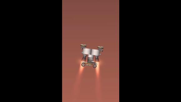 航天模拟器:火星探测器成功登陆火星。