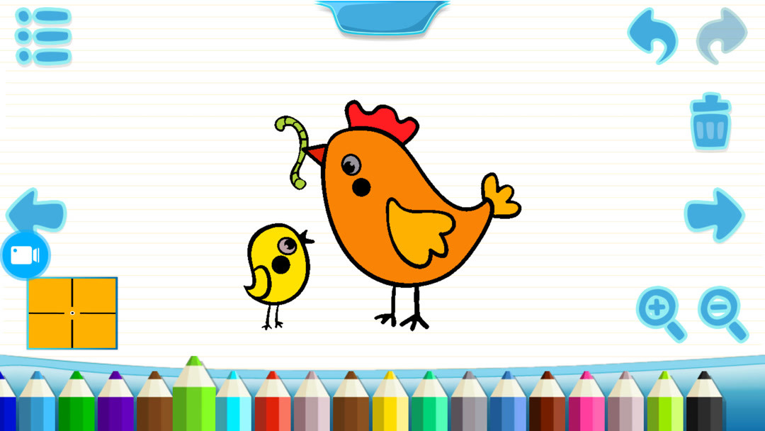 儿童画画之母鸡喂小鸡20190223_134941