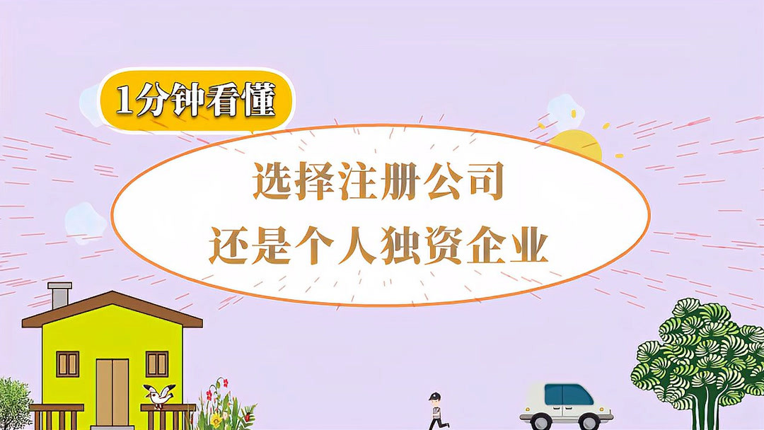 选择注册公司,还是个人独资企业?
