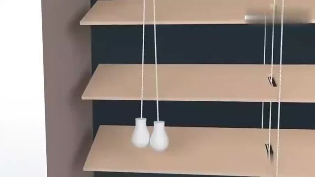 3D动画清晰的展示了百叶窗如何工作的,小小的窗帘结构却不简单